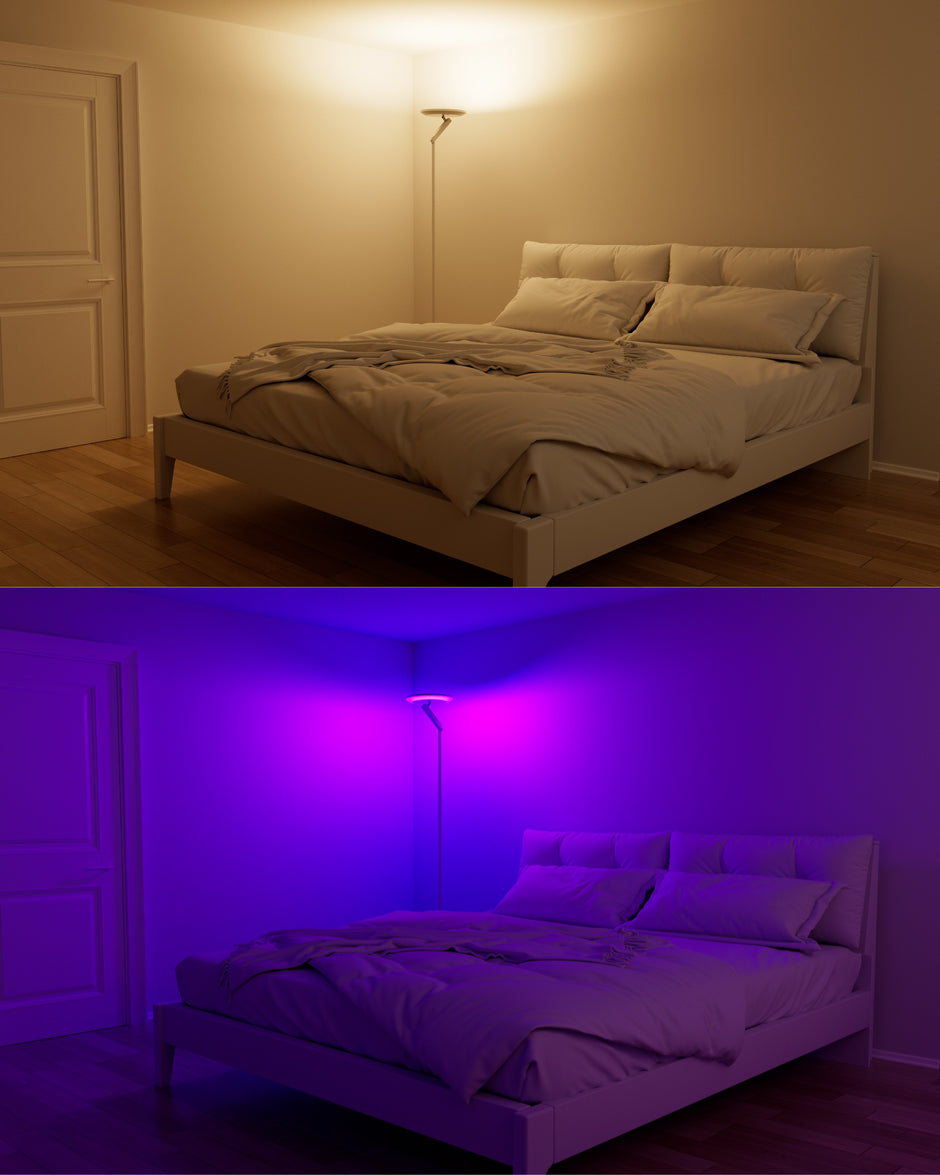 Honeywell F2 3000 Lumen Bright LED Torchiere Floor Lamp Tall Standing ...