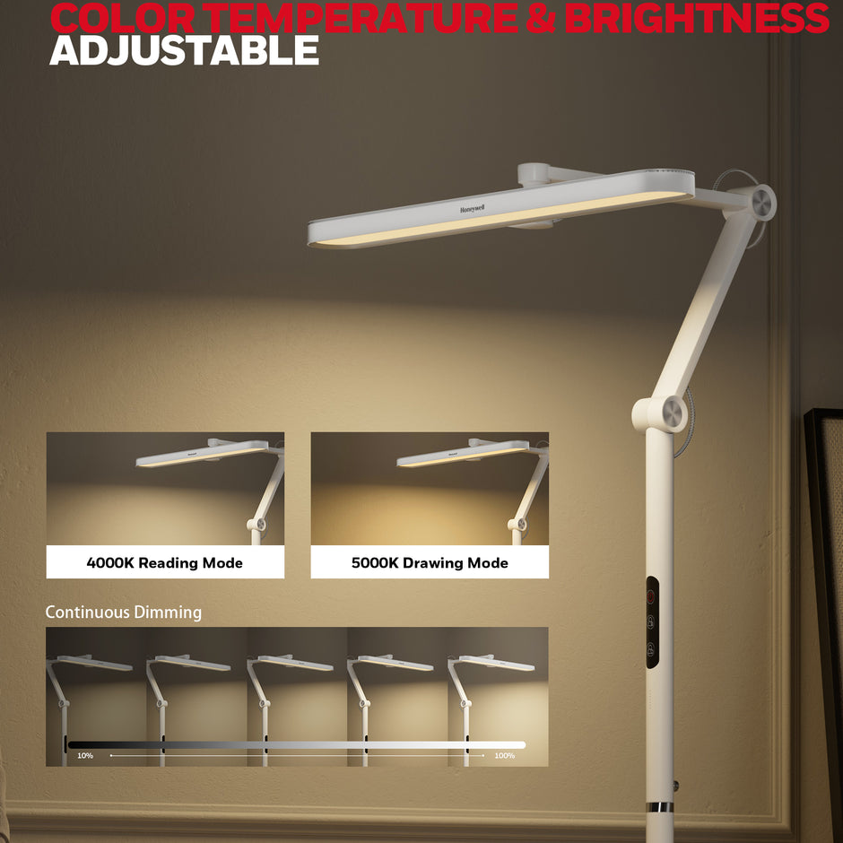 Honeywell 05D01 Artist Daylight Floor Lamp for Painting Crafting Reading
